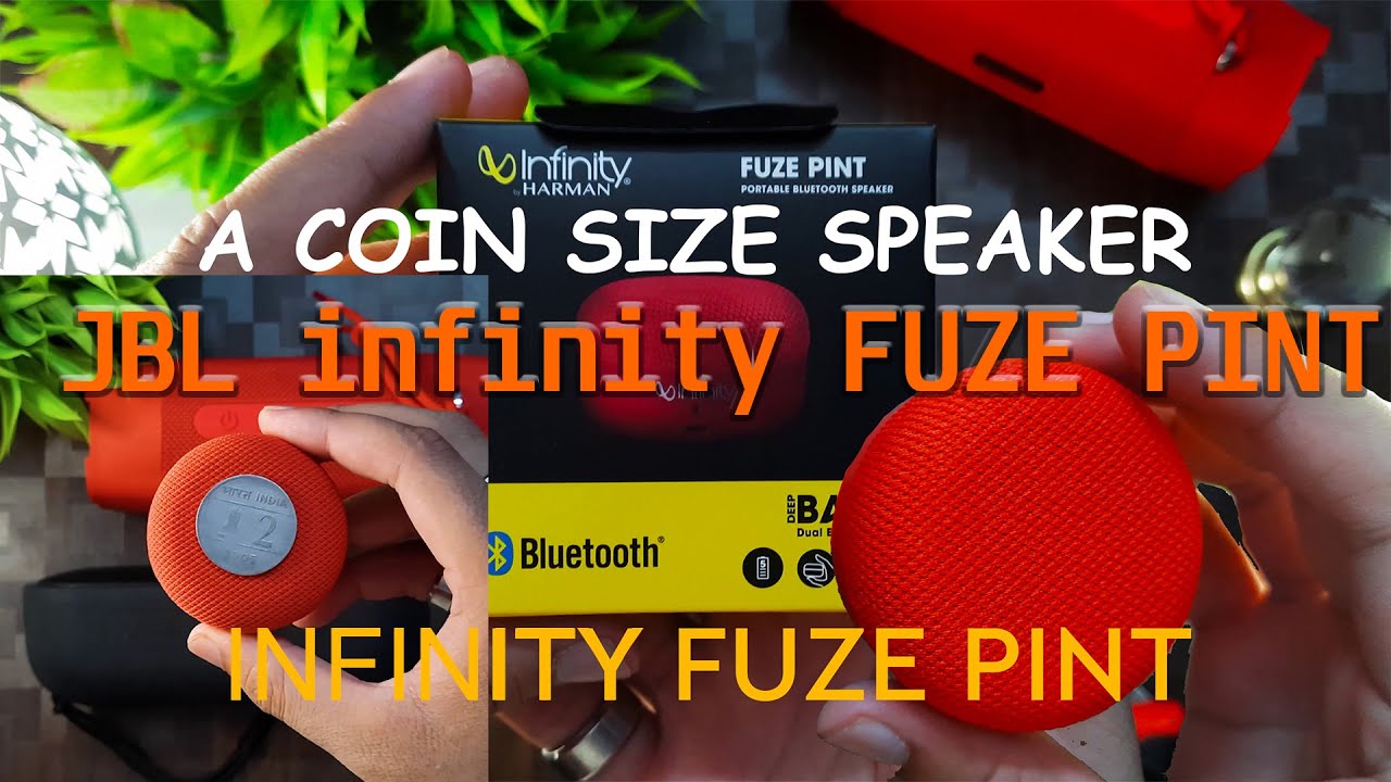JBL infinity Fuze pint | a coin size Bluetooth speaker, RED, unboxing ...