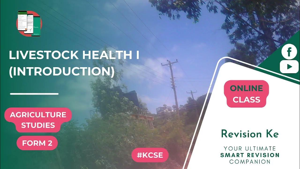 Livestock Health I (Introduction) | Intro | Agriculture Form 2 Revision KCSE - YouTube