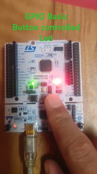 Button Controlled Led Bare Metal Program Project Link In Description Stm32 Baremetal Youtube