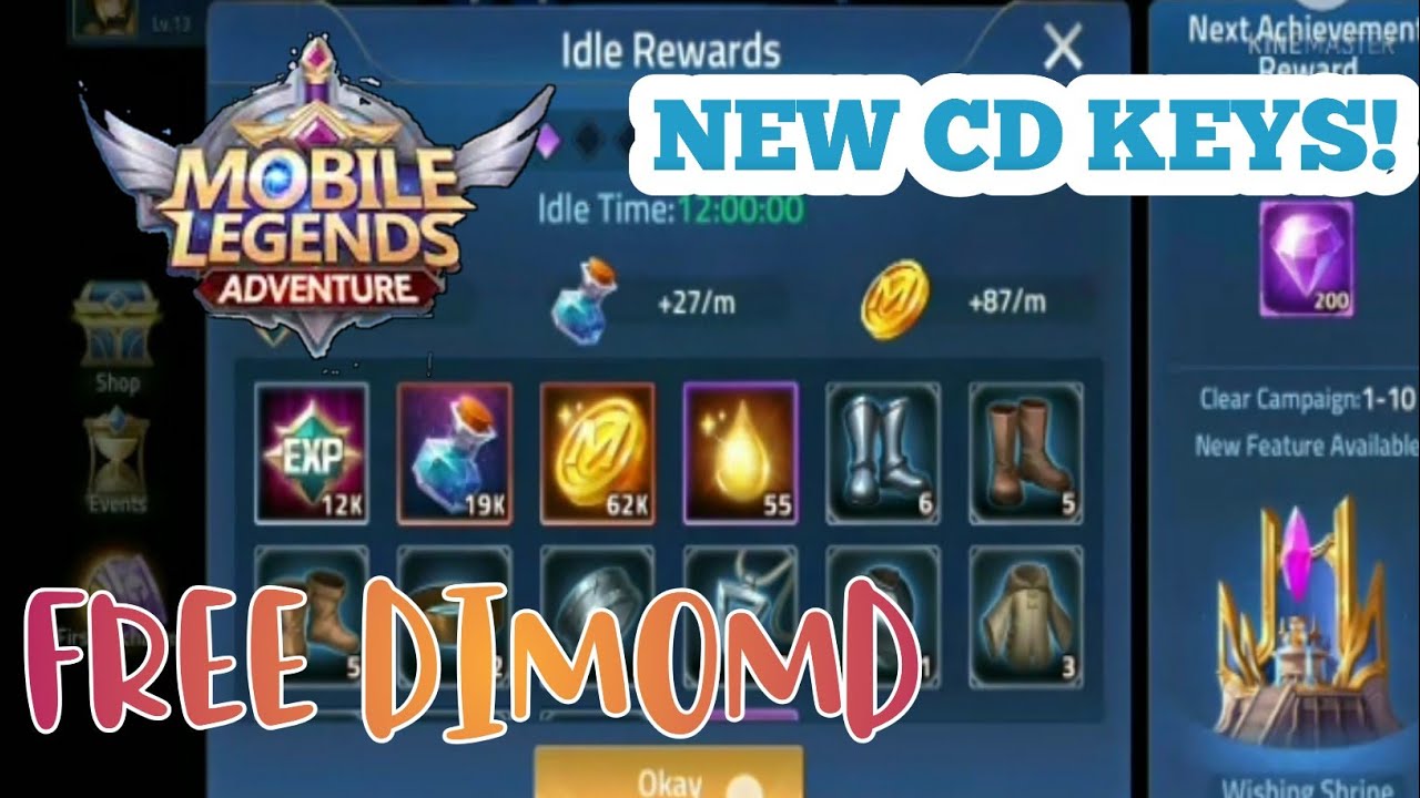 ALL ACTIVE ML ADVENTURE CD KEYS! MOBILE LEGENDS ADVENTURE REDEEM CODES ...