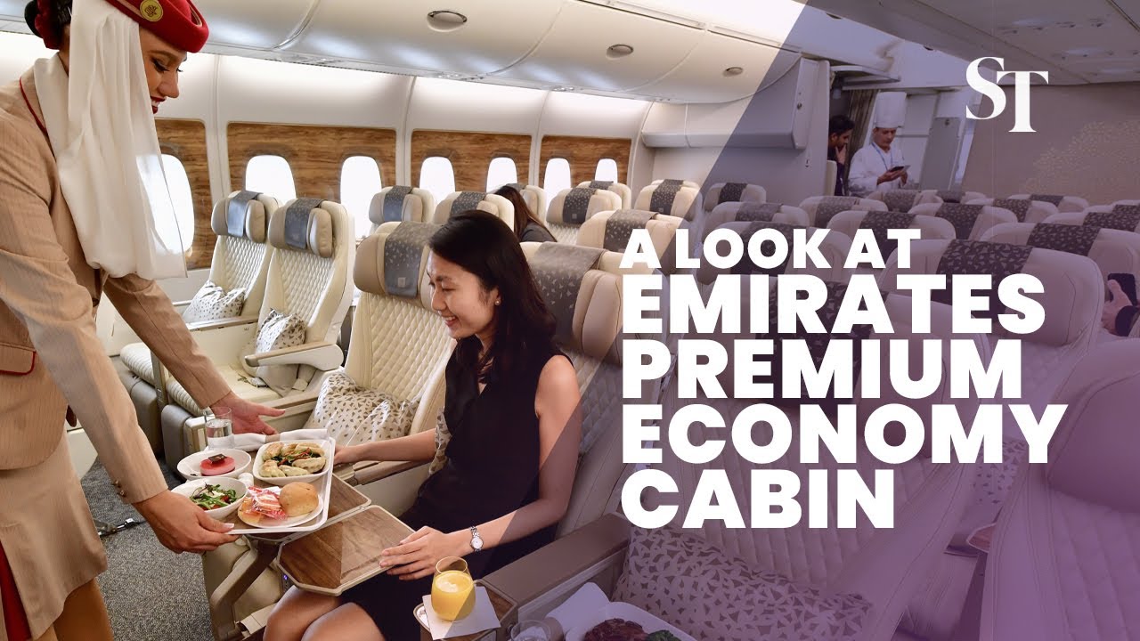 Travel: A look at the Emirates premium economy cabin - YouTube