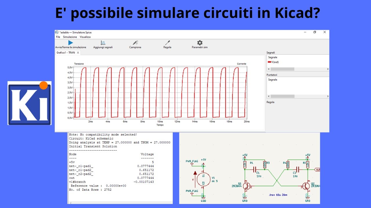 E' possibile simulare circuiti con Kicad? - YouTube