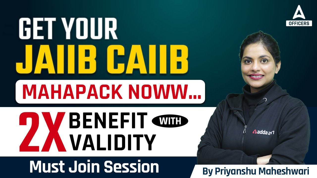 Get your JAIIB CAIIB Mahapack Now | 2X BENEFIT WITH 2X VALIDITY | Must ...