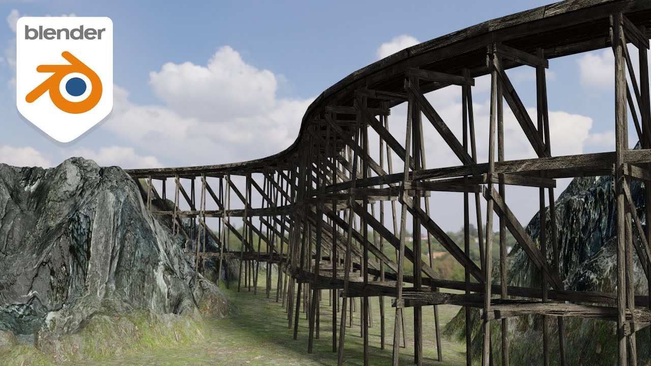Blender Trestle Bridge Demo - YouTube