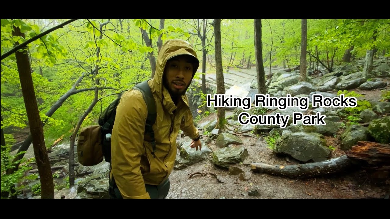 Hiking in Heavy Rainstorm at Ringing Rocks County Park - Pennsylvania ...
