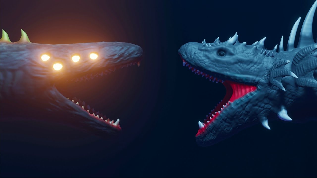 Scp 1548 vs jormurgandr | sea monsters animation part 5 - YouTube