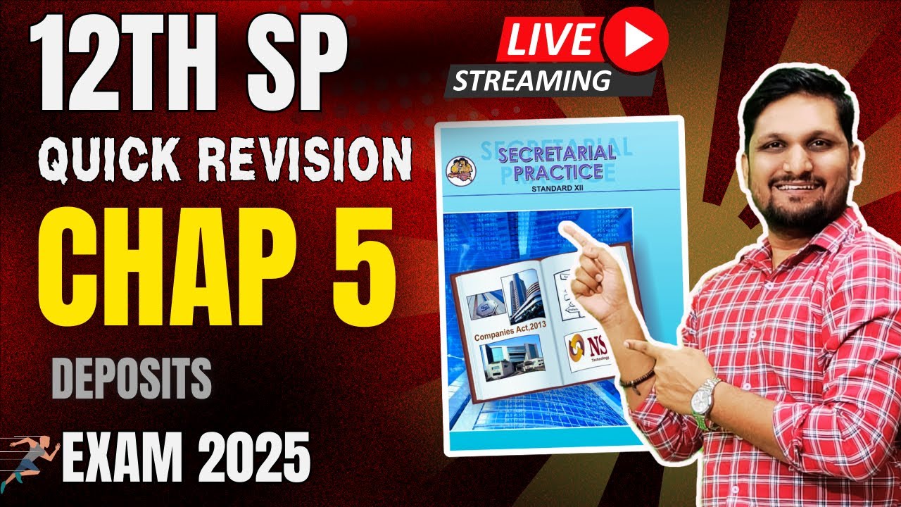 12th SP Chap 05: Deposits | Quick Revision | Flow Chart Notes | # ...