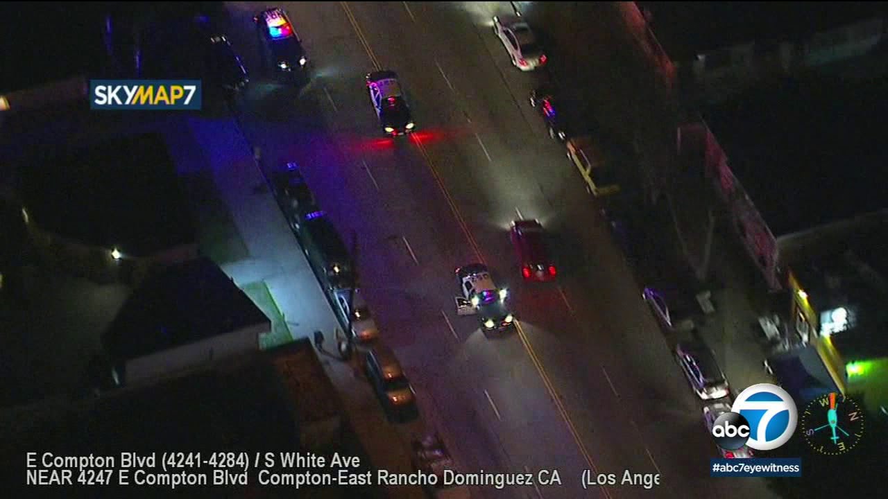 DUI suspect narrowly misses traffic in Compton chase | ABC7 - YouTube