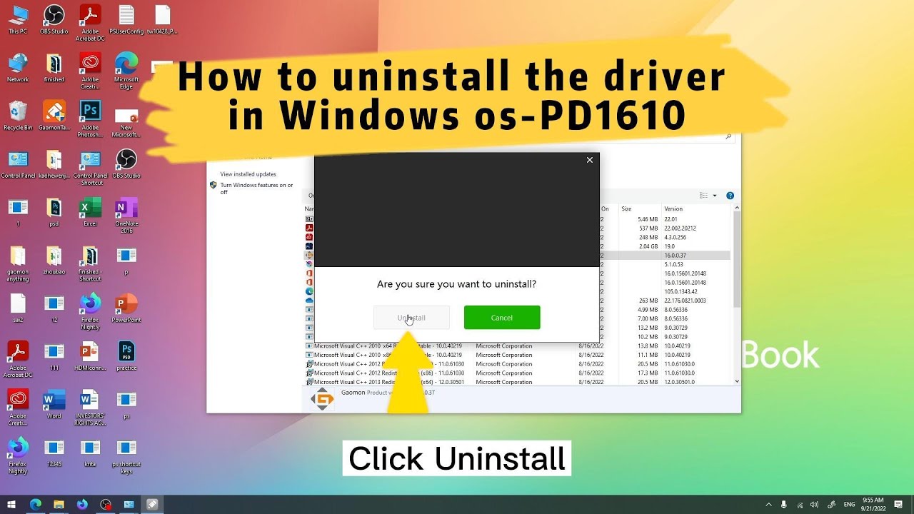 How to Uninstall the Driver in Windows OS - YouTube