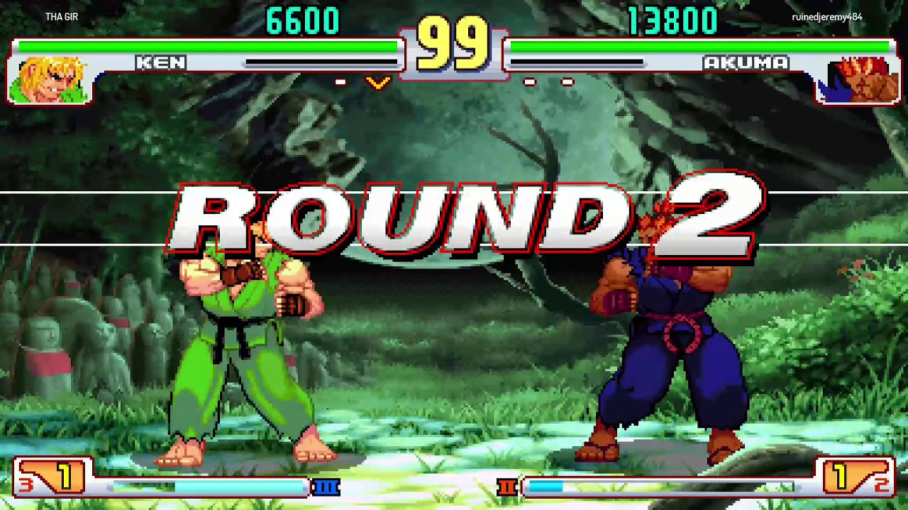Street Fighter 3rd Strike Ken Vs Akuma - YouTube
