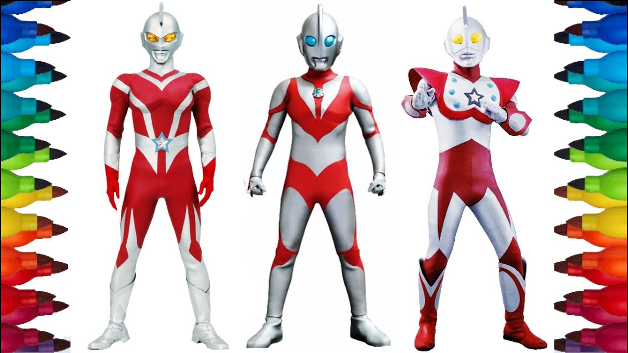 MEWARNAI ULTRAMAN SCOTT, ULTRAMAN POWERED DAN ULTRAMAN CHUCK #ultraman ...