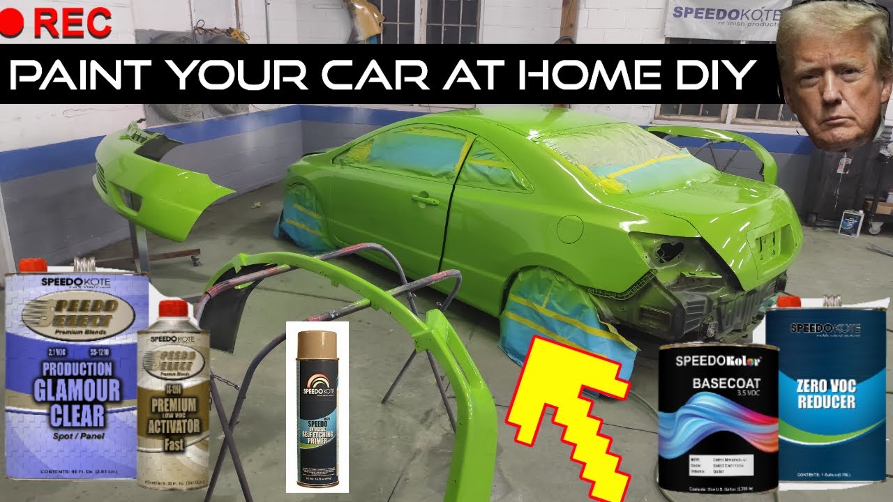 PAINT YOUR CAR AT HOME FOR LESS THAN 1000$ - YouTube
