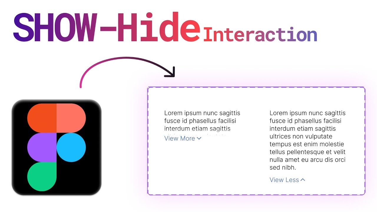 🧩 How to Show & Hide Text in Figma | Expand/Collapse UI Design Tutorial ...