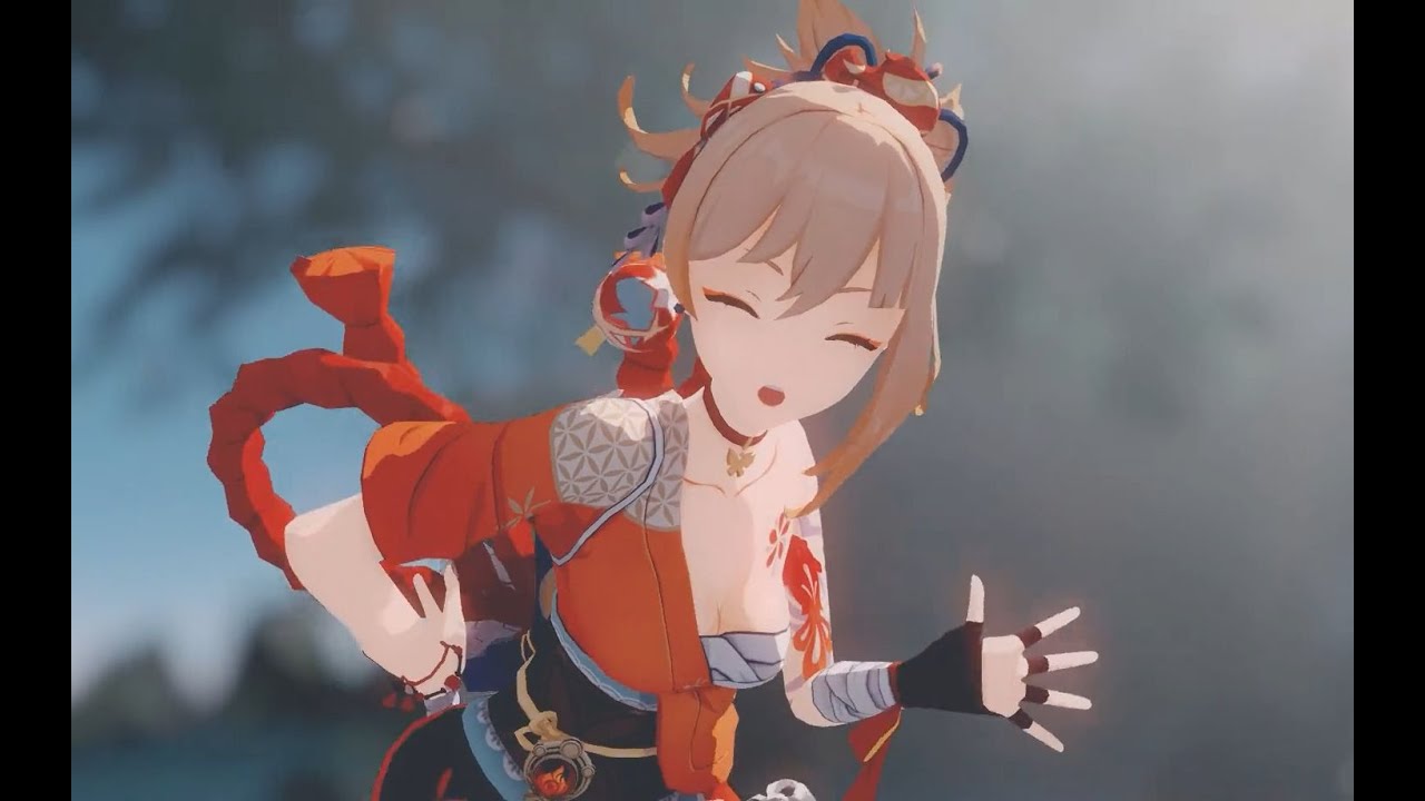 【Genshin Impact MMD／4K／60FPS】Yoimiya【君の彼女】 - YouTube