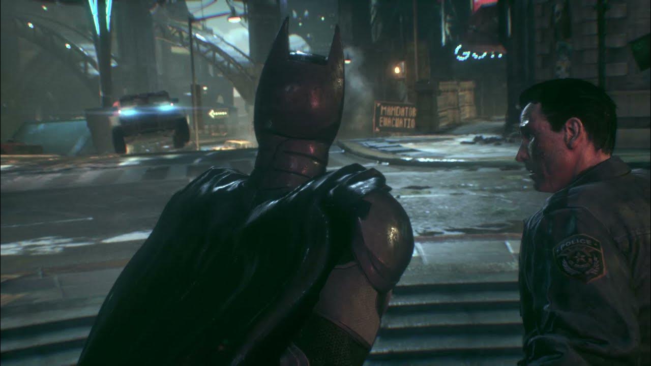 Batman: Arkham Knight |Evening the odds (Batmobile intro with The dark knight suit) - YouTube