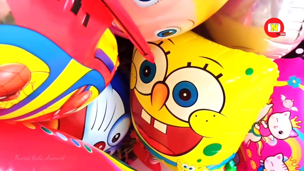 Balon Karakter Nempel Ditembok Balon Bebek Kuda SpongeBob Masha ...