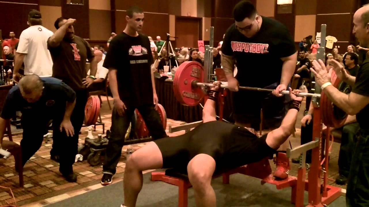 Jeff Hunter bench press 200kg (440#) IPL Worlds Nov 2013 - YouTube