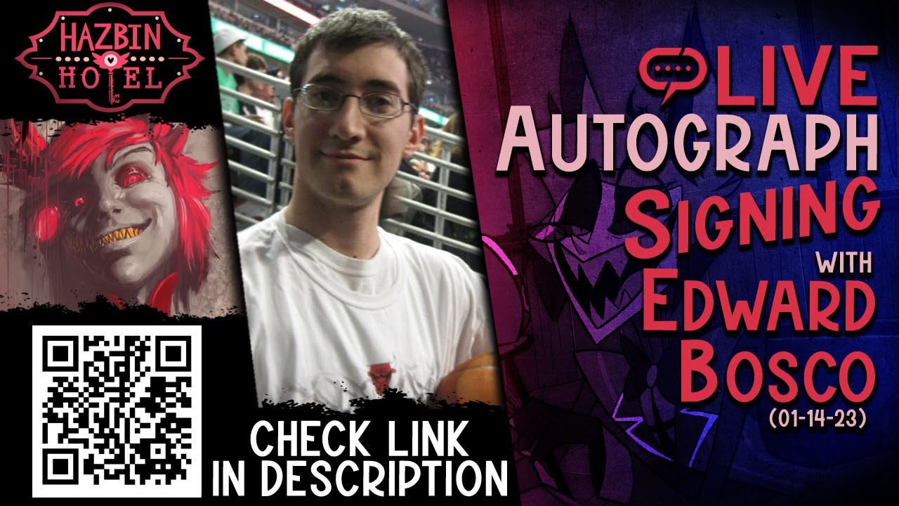 Edward Bosco | Hazbin Hotel | Q&A and Autographs (01-14-23) - YouTube