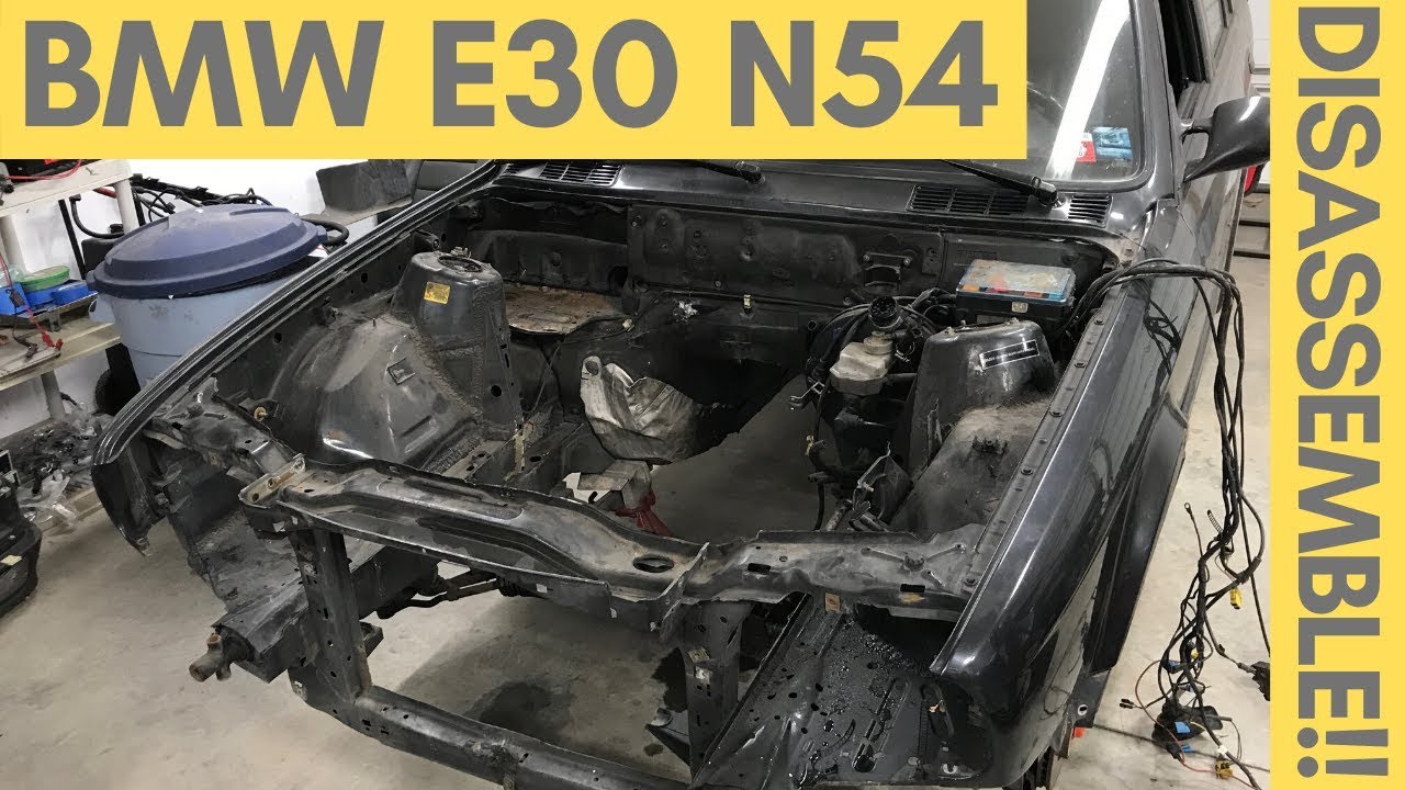 Part 3: It's Time To Disassemble this E30 N54 Project! - YouTube