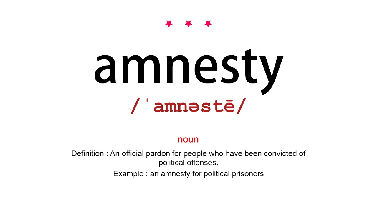 How to pronounce amnesty - Vocab Today - YouTube