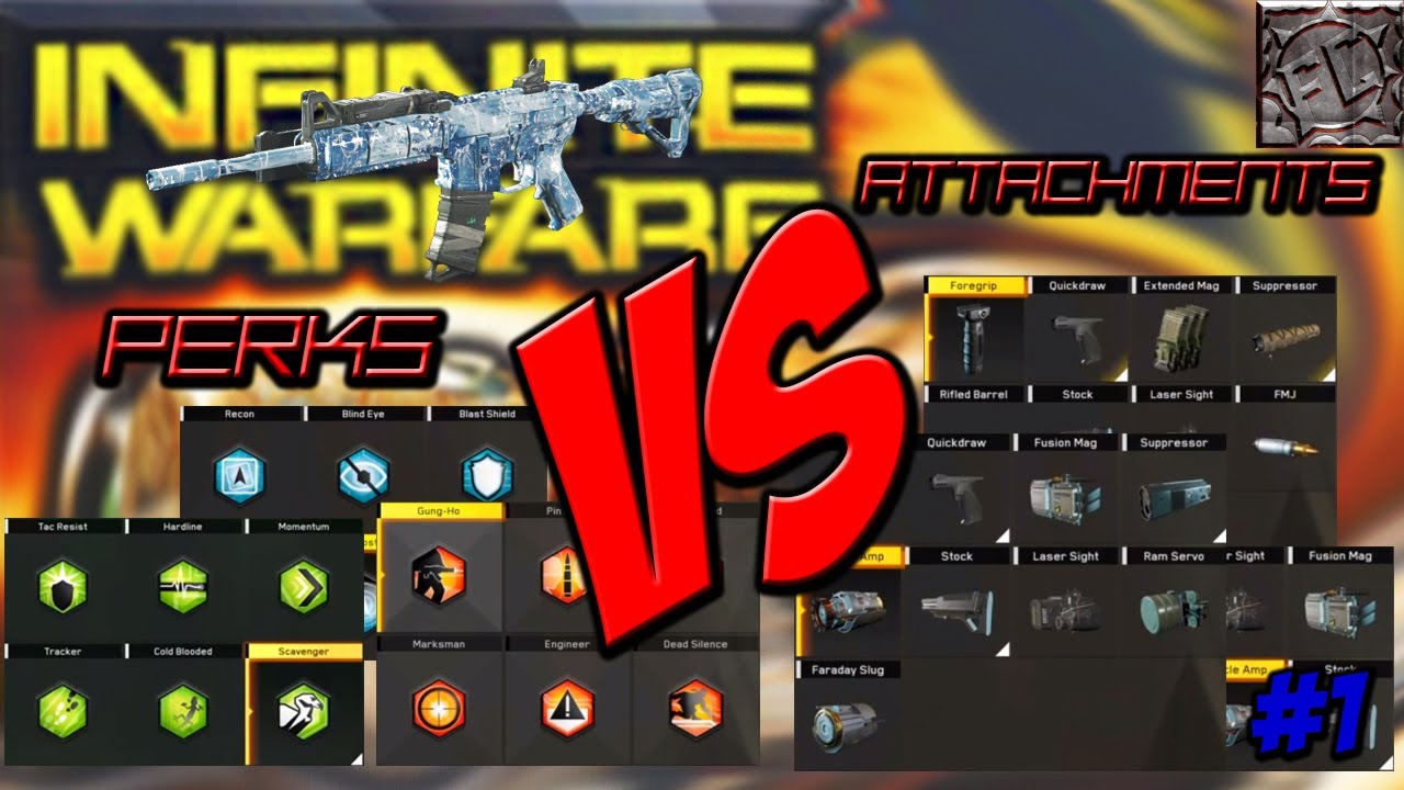 ATTACHMENTS VS PERKS INFINITE WARFARE AR'S (NV4) I - YouTube