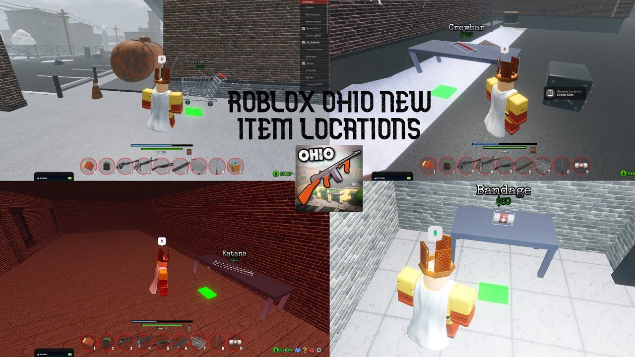 Roblox Ohio New Update Item Locations! (Shopping Cart, Bandages ...