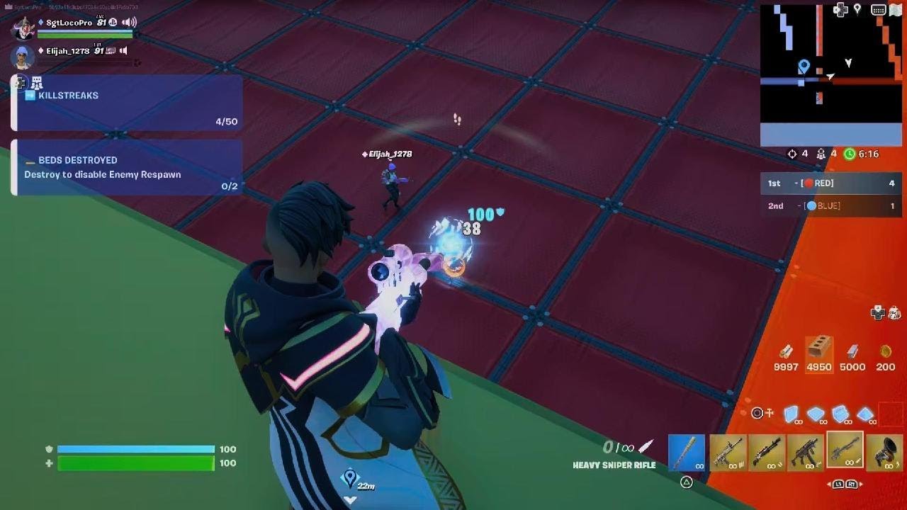 (insane no scope) Fortnite (red vs blue) - YouTube