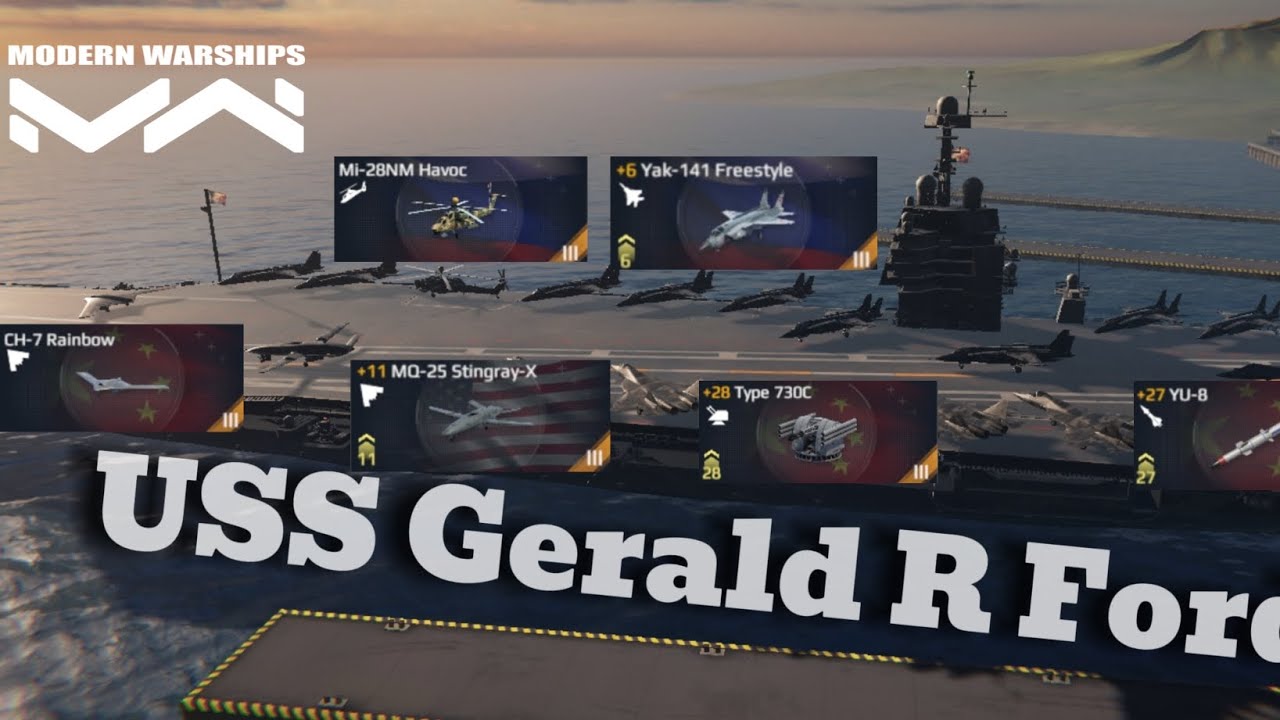USS Gerald R Ford full bansos Modern Warship - YouTube