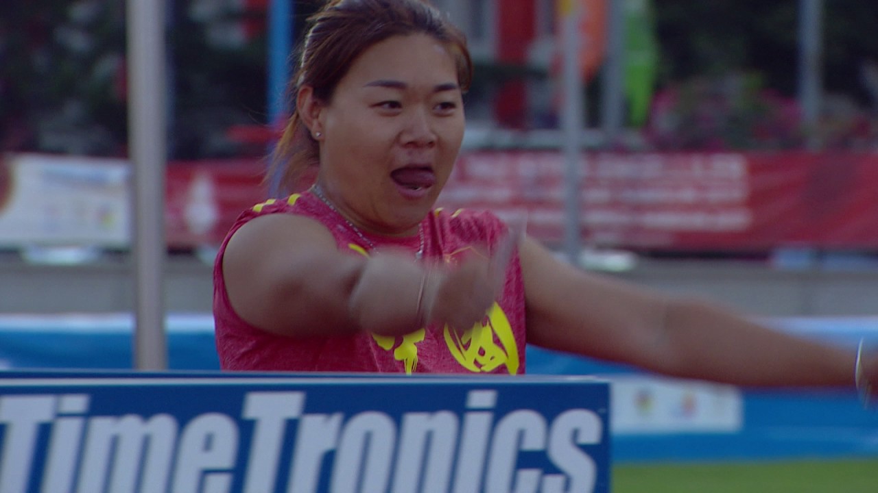 26 07 2017 ATHLETICS Shot Put Final Women Medal Ceremony HIGHLIGHTS ...