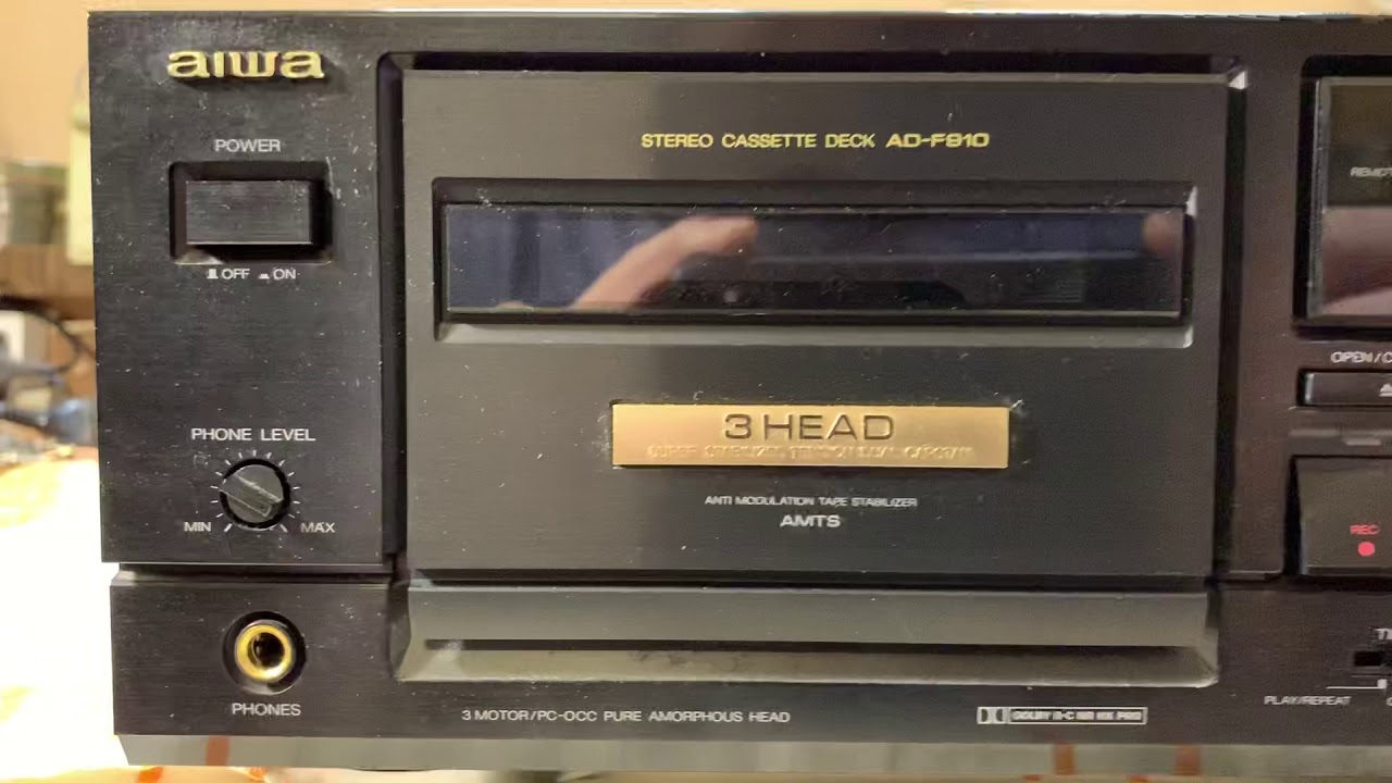 Aiwa AD-F910, ремонт, настройка, результат - YouTube