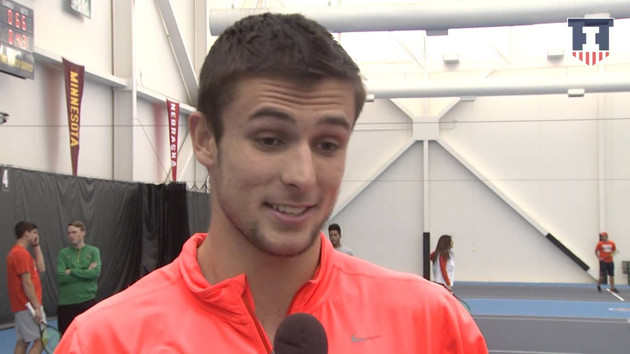 @IlliniMTennis Post-Match Interview Aleks Vukic | 2-5-16 - YouTube