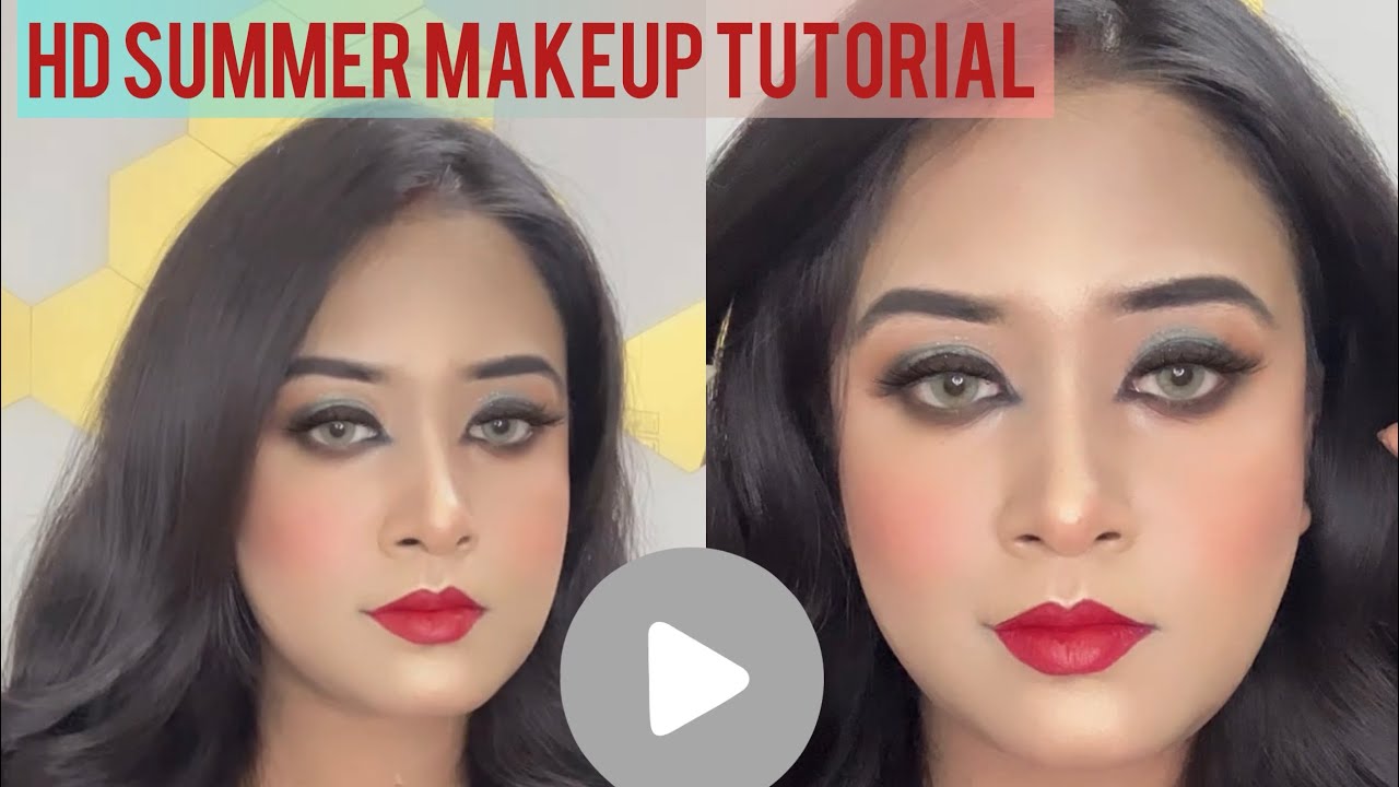 Makeup course part 1 ||Summer party makeup|| Long lasting waterproof ...