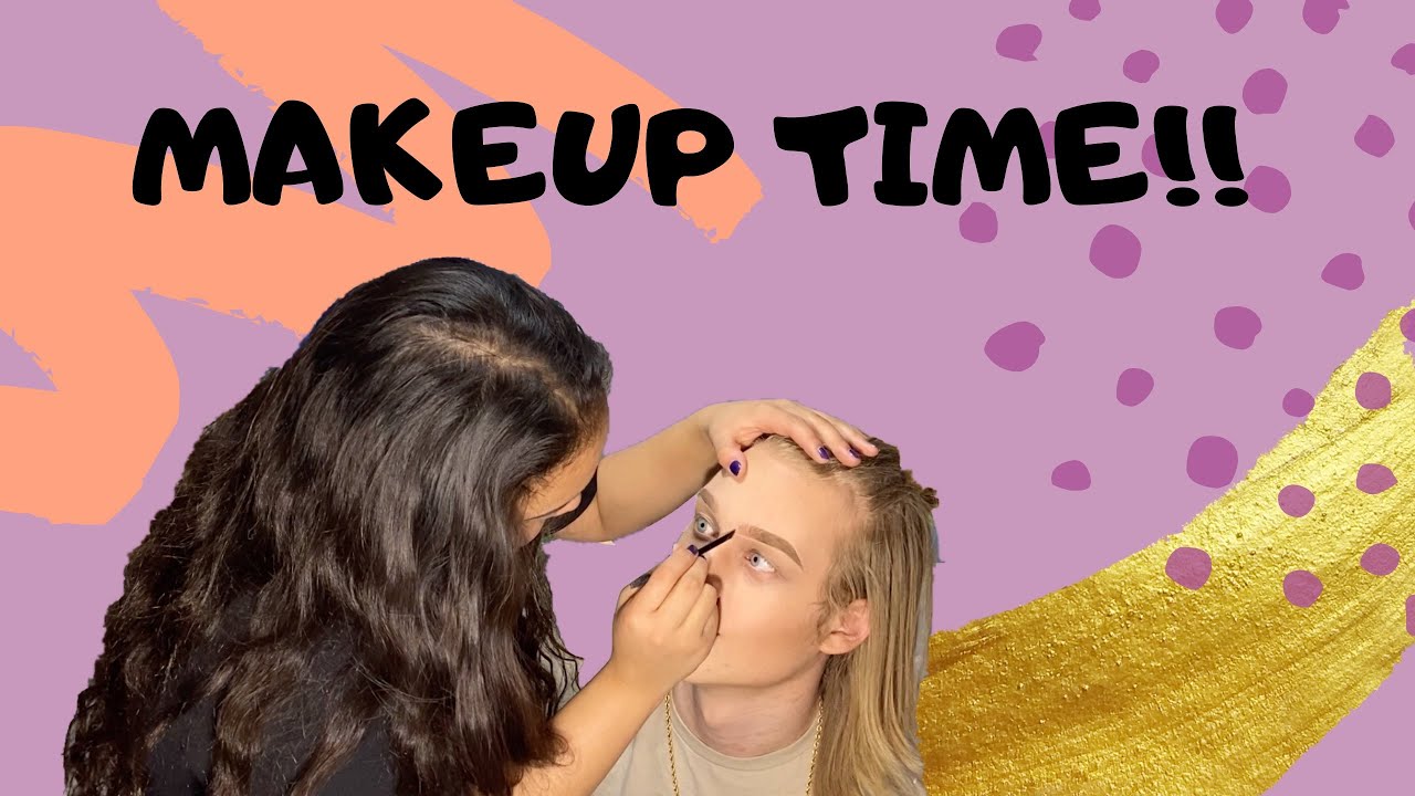 I DID MY BOYFRIEND'S MAKEUP!! / Makeover Time! - YouTube