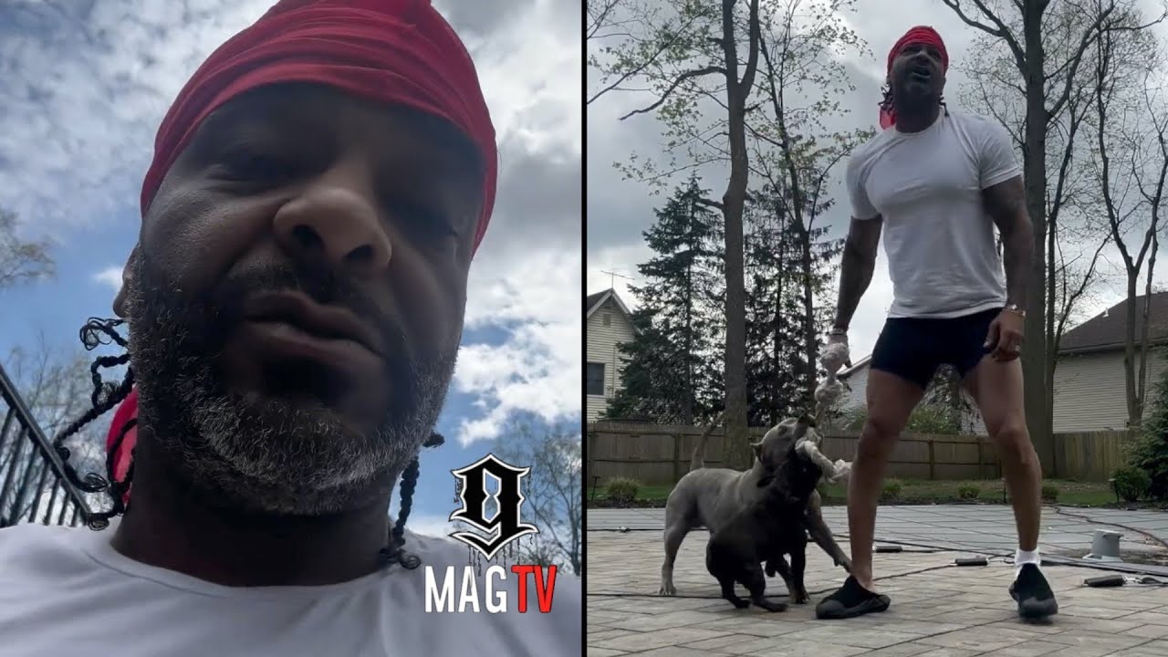 Jim Jones Skips Leg Day & Struggles While Working On His Dogs Strength ...