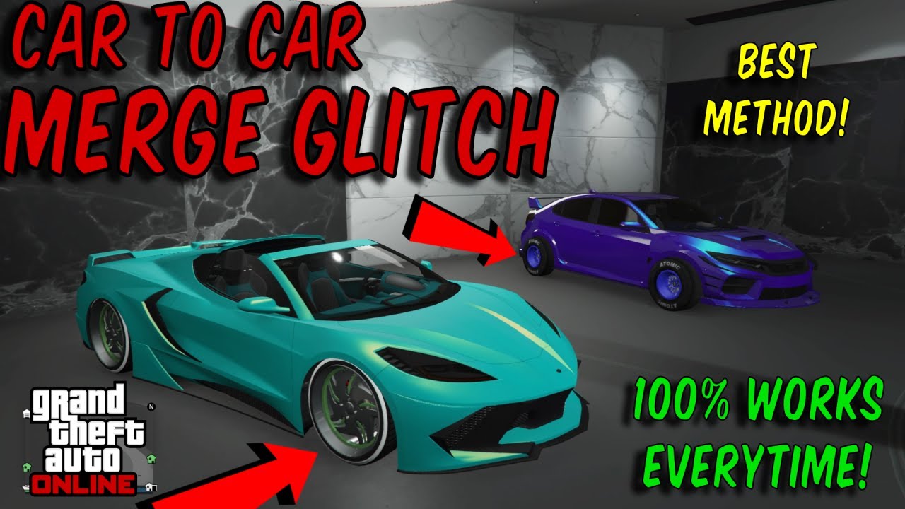 GTA 5 CAR TO CAR MERGE GLITCH! BEST METHOD! (PS/XBOX) - YouTube
