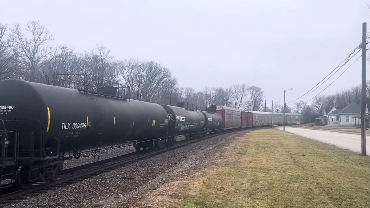 NS 120 (NS 8101 Central of Georgia Heritage, NS 4433) @ Attica, IN - YouTube