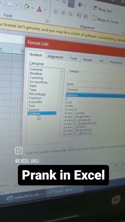 prank in excel || by kritika || anjniscreators - YouTube