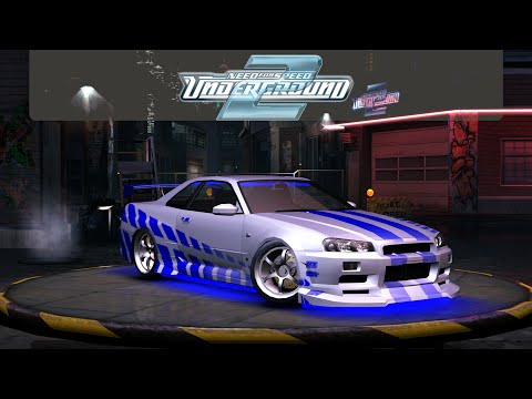 NFS Underground 2 - Brian O'Connor's Nissan Skyline GT-R R34 Tuning & Customization