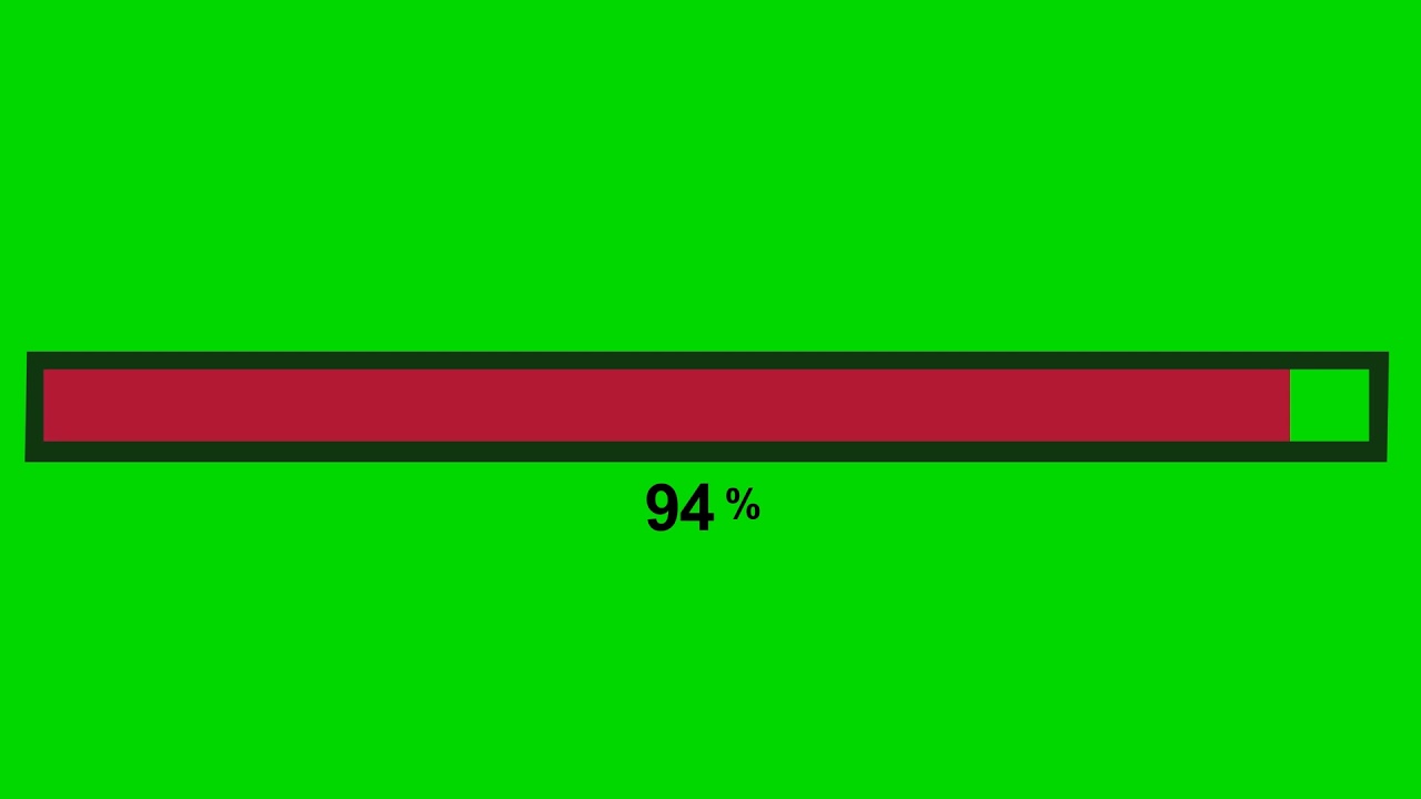 FREE HD Green Screen - COMPLETION BAR w/ PERCENTAGE - YouTube