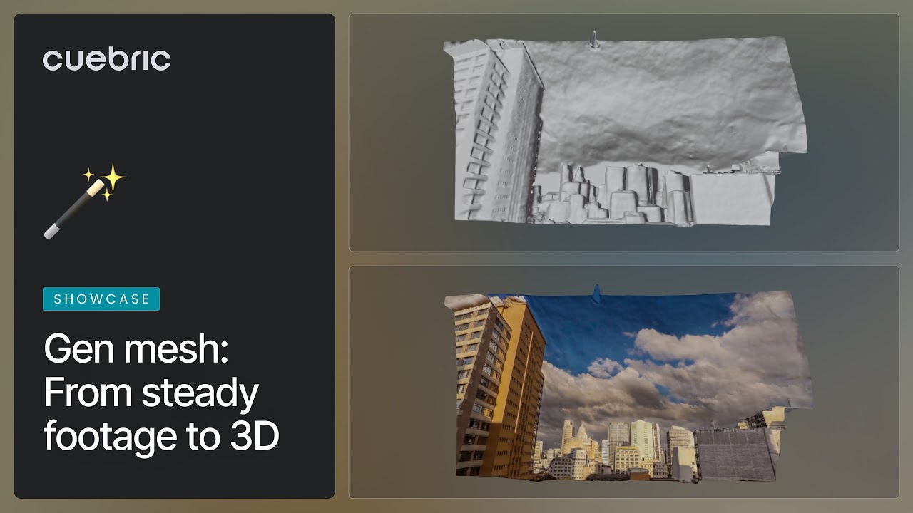 Gen mesh: From steady footage to 3D - YouTube