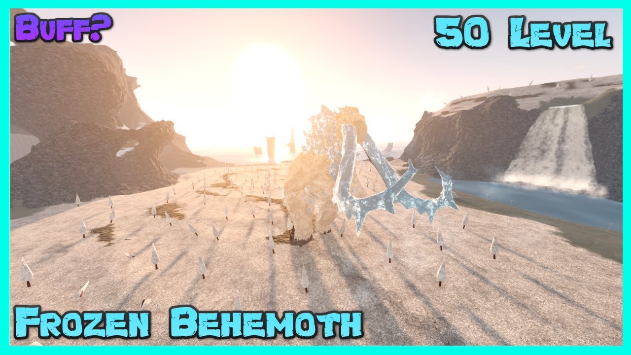 How Strong Is 50 Level Frozen Behemoth | Roblox Kaiju universe - YouTube