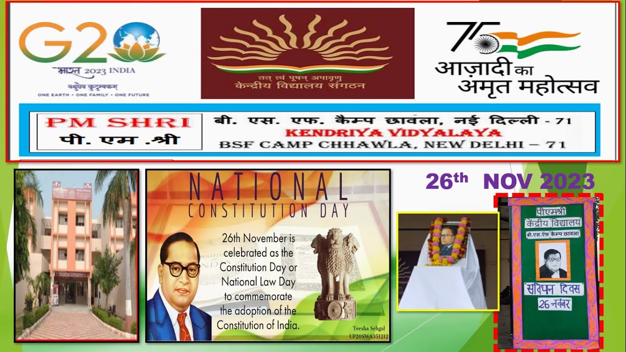 P.M. SHRI. K.V. B.S.F CAMP Celebration of Constitution Day | 26 Nov ...