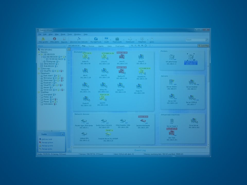 Axence nVision Pro in English - YouTube