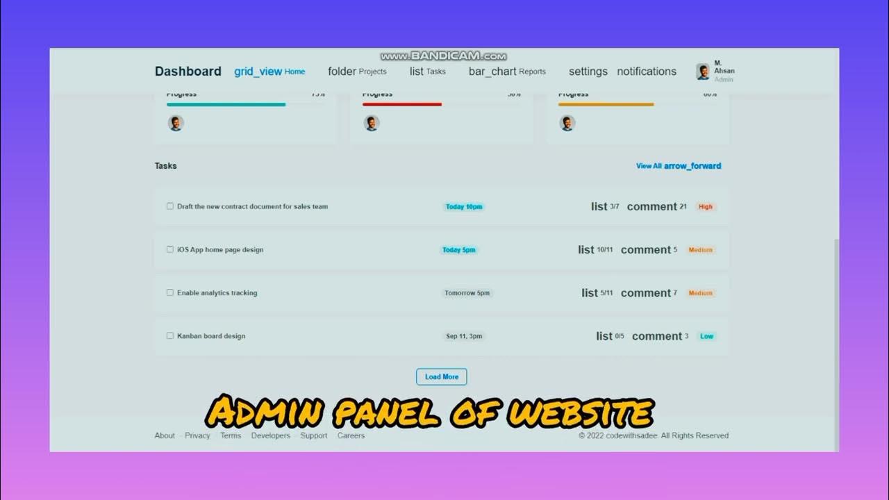 Admin dashboard | Admin panel | Website admin panel #adminpanel # ...