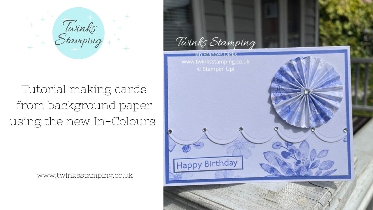 Tutorial using background paper - YouTube