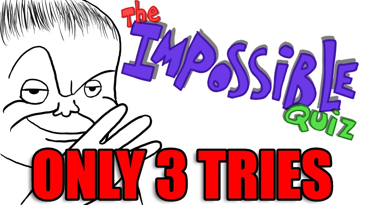 Can I beat the IMPOSSIBLE QUIZ in 3 attempts - YouTube