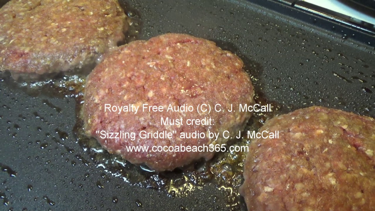Sizzling Griddle Sound Effect - Royalty Free Audio - YouTube