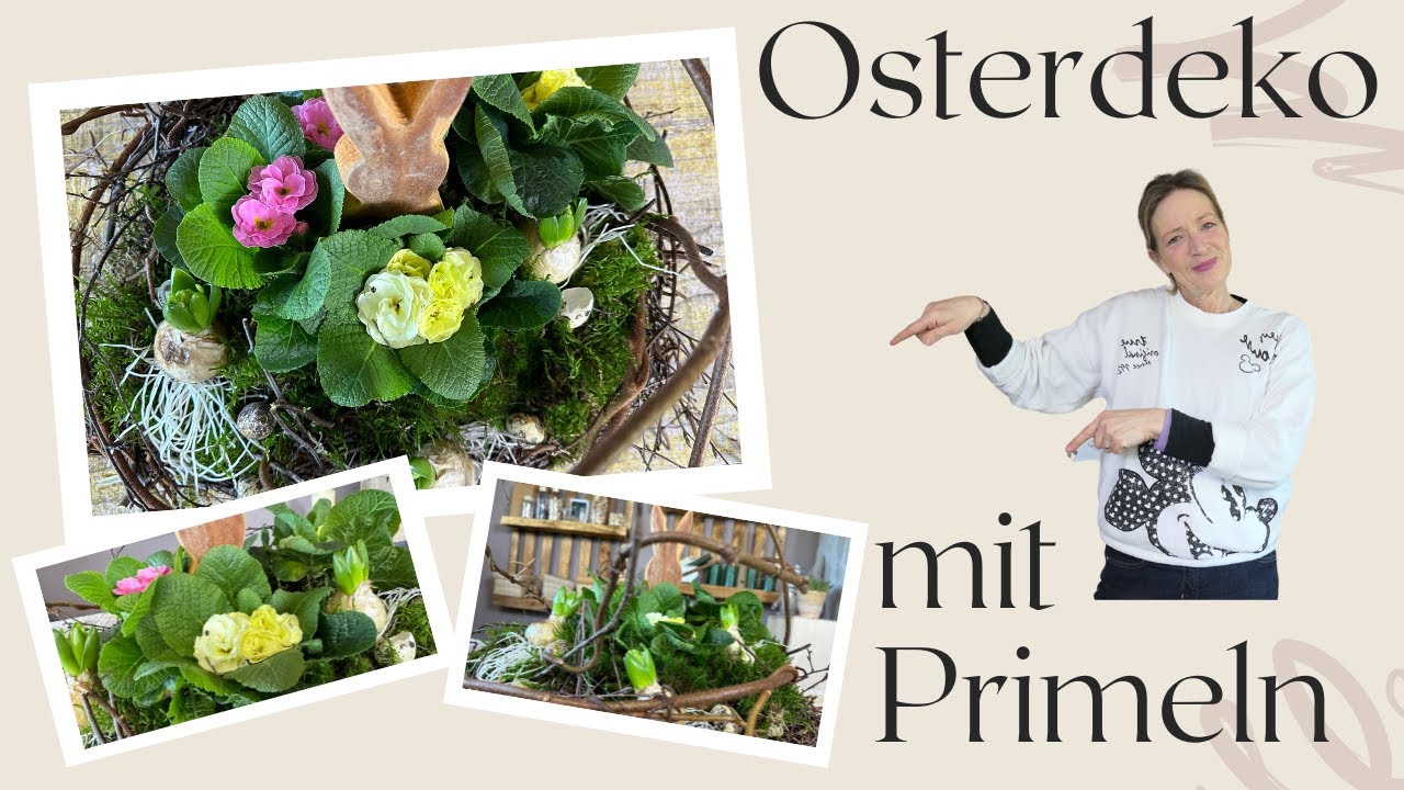 Frühlingszauber mit Osterdeko 🩷 DIY Ideen für eine blühende Primel-Deko ...