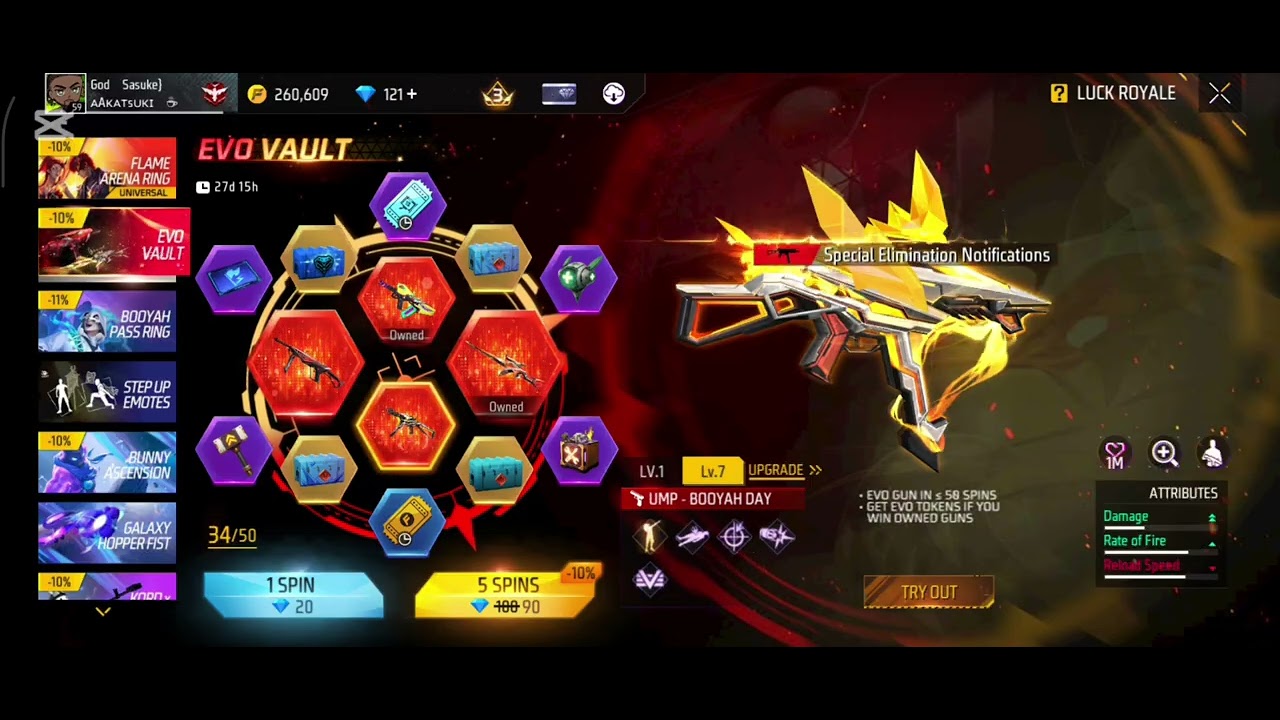 Garena free fire 🔥 in lock royal for like ump woodpeaker evi and and ...