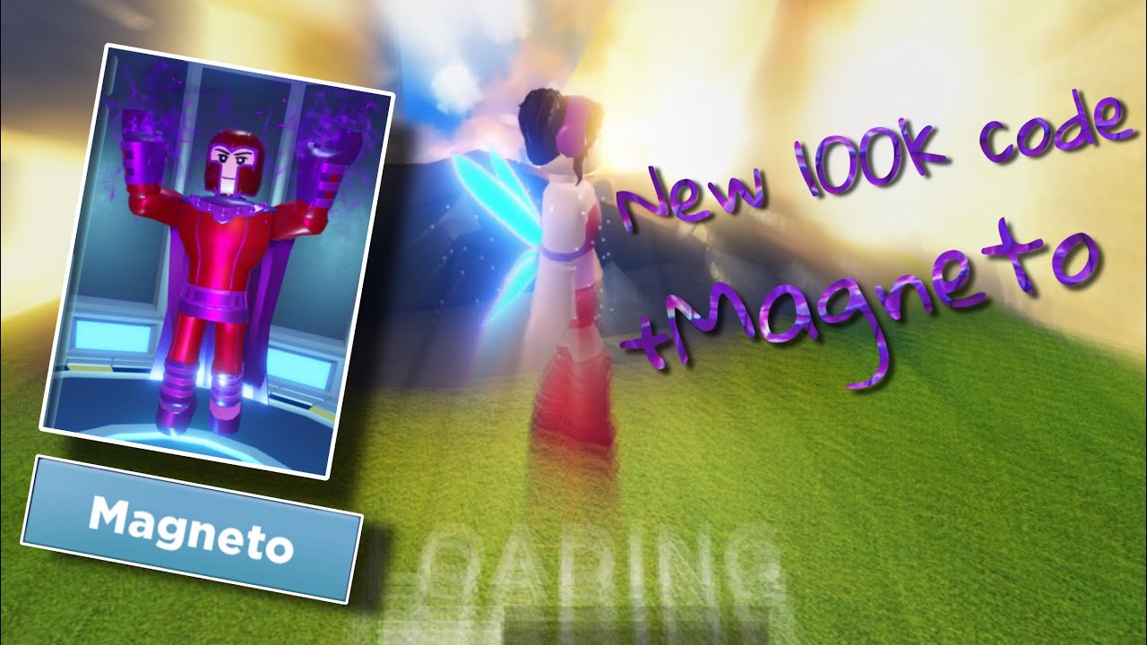 💜Magneto out + 100k code💜 Roblox:Heroes online world - YouTube
